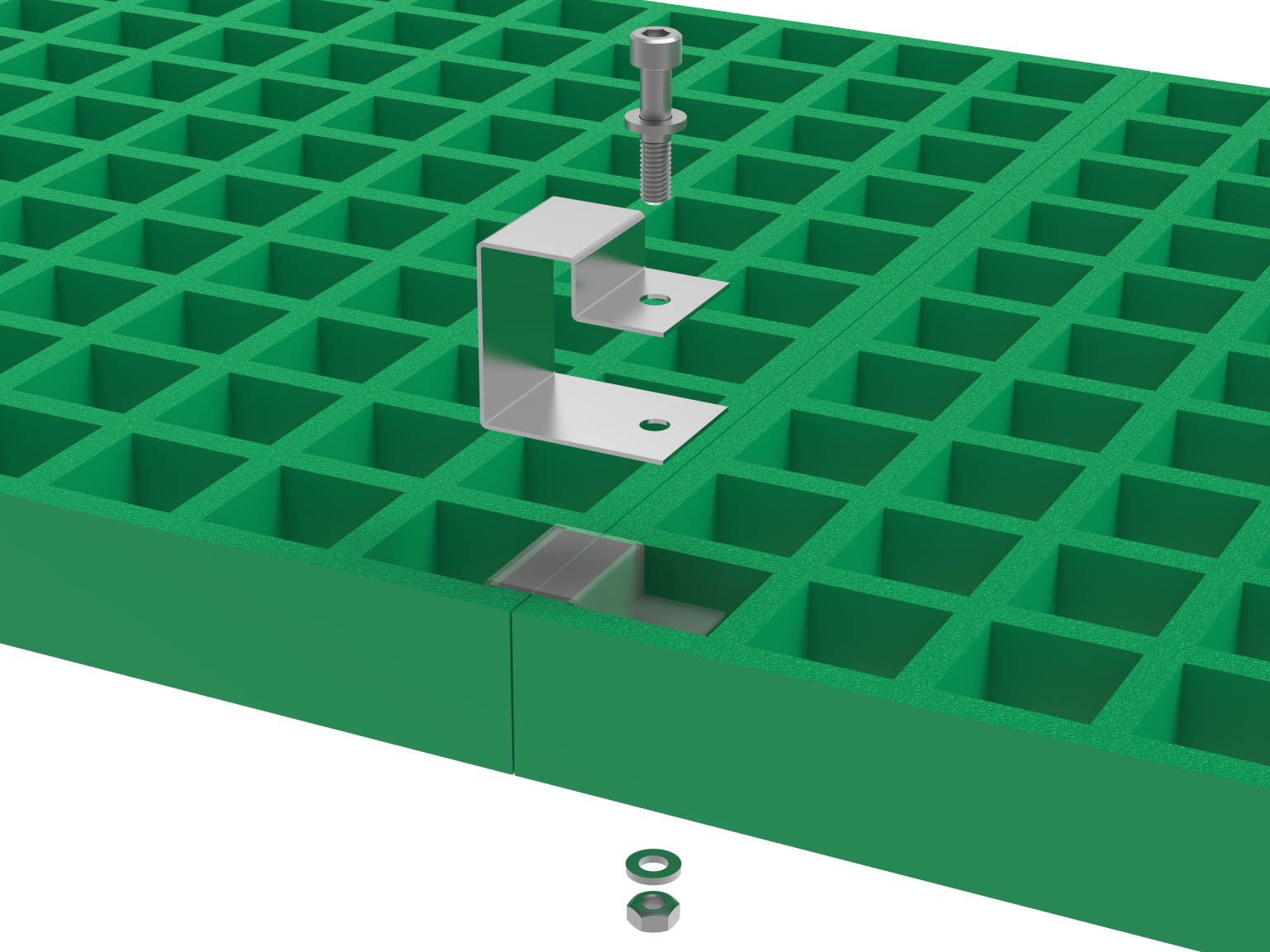 'C' Grating Fixing Clips (8 Pack) - Grating Direct